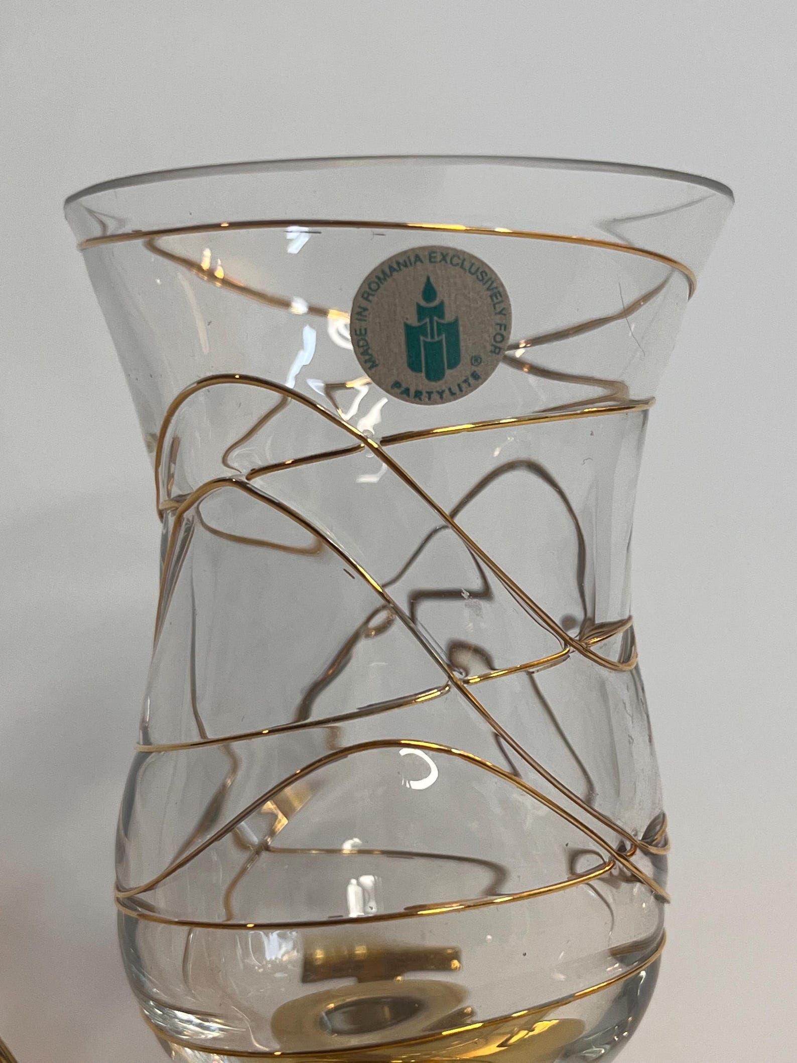 Partylite Mosaic Calypso Peglite in Brass Candlestick Holder, Elegant ...