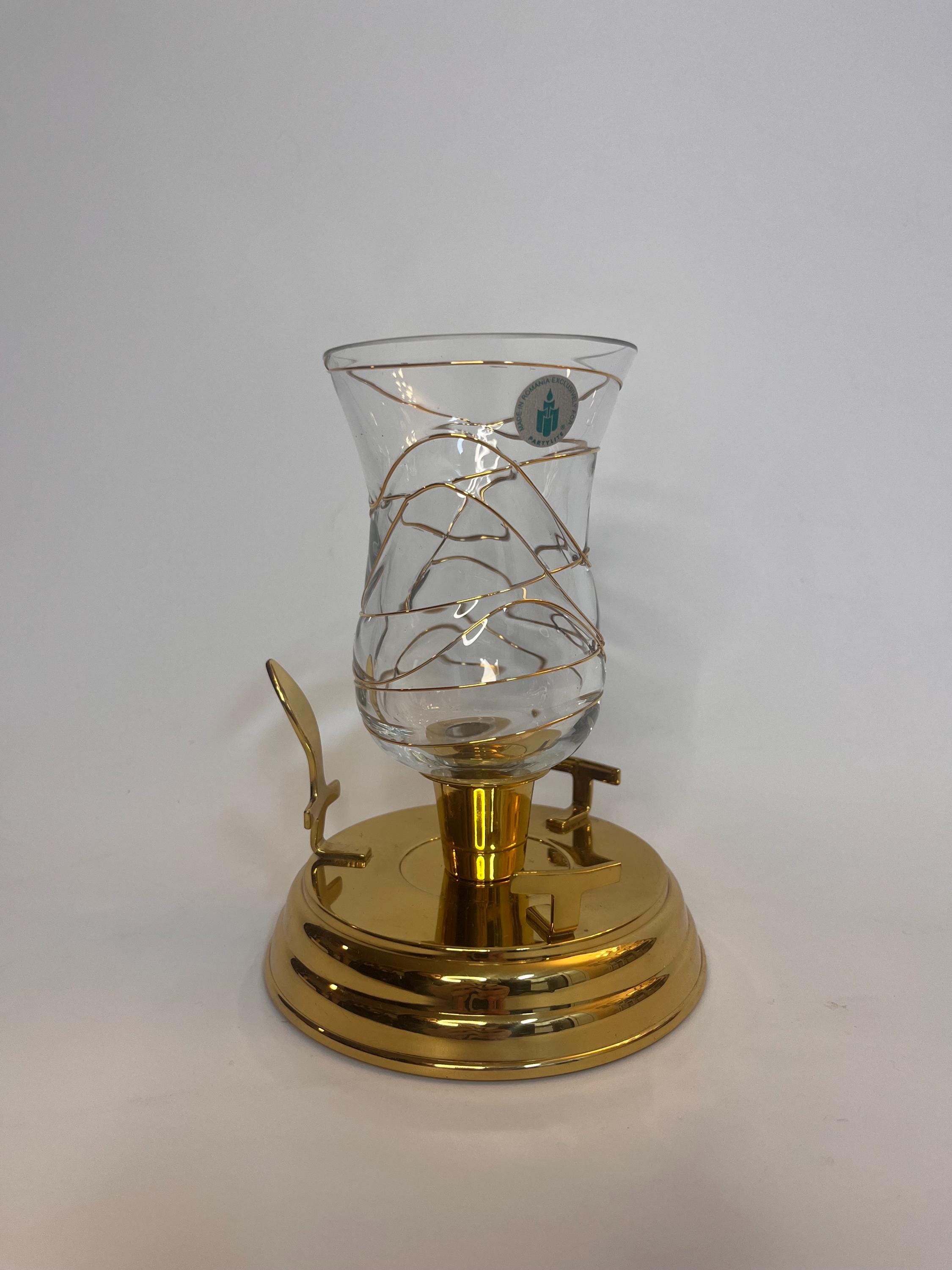 Partylite Mosaic Calypso Peglite in Brass Candlestick Holder, Elegant ...