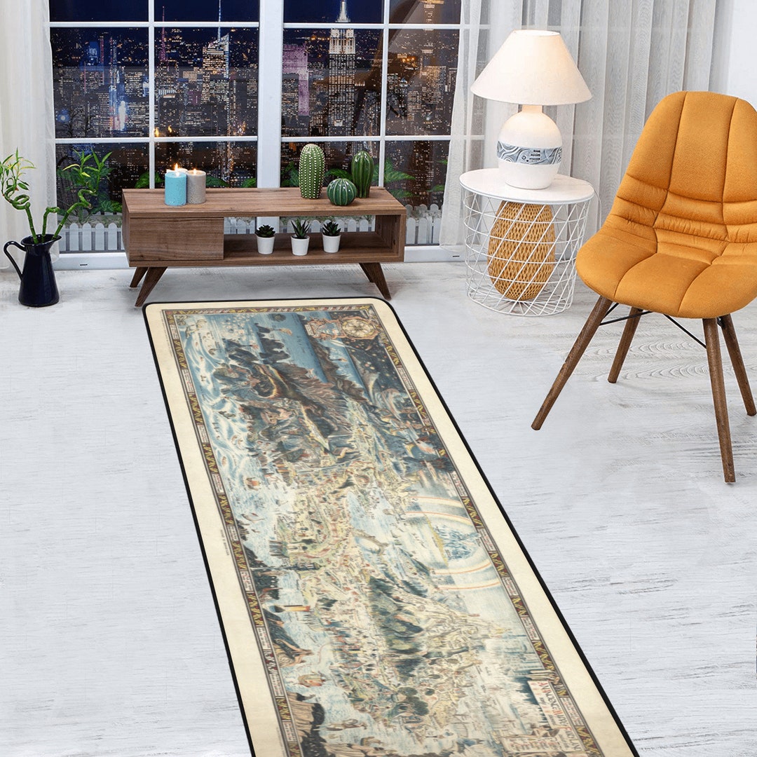 Anciente Mappe of Fairyland Rug by Bernard Sleigh - Etsy