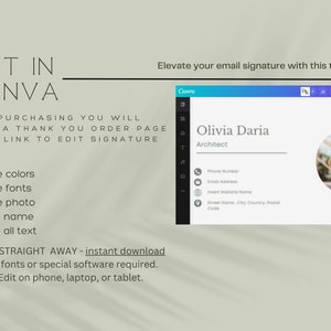 Sleek Email Signature Template | Professional & Customizable for Gmail ...