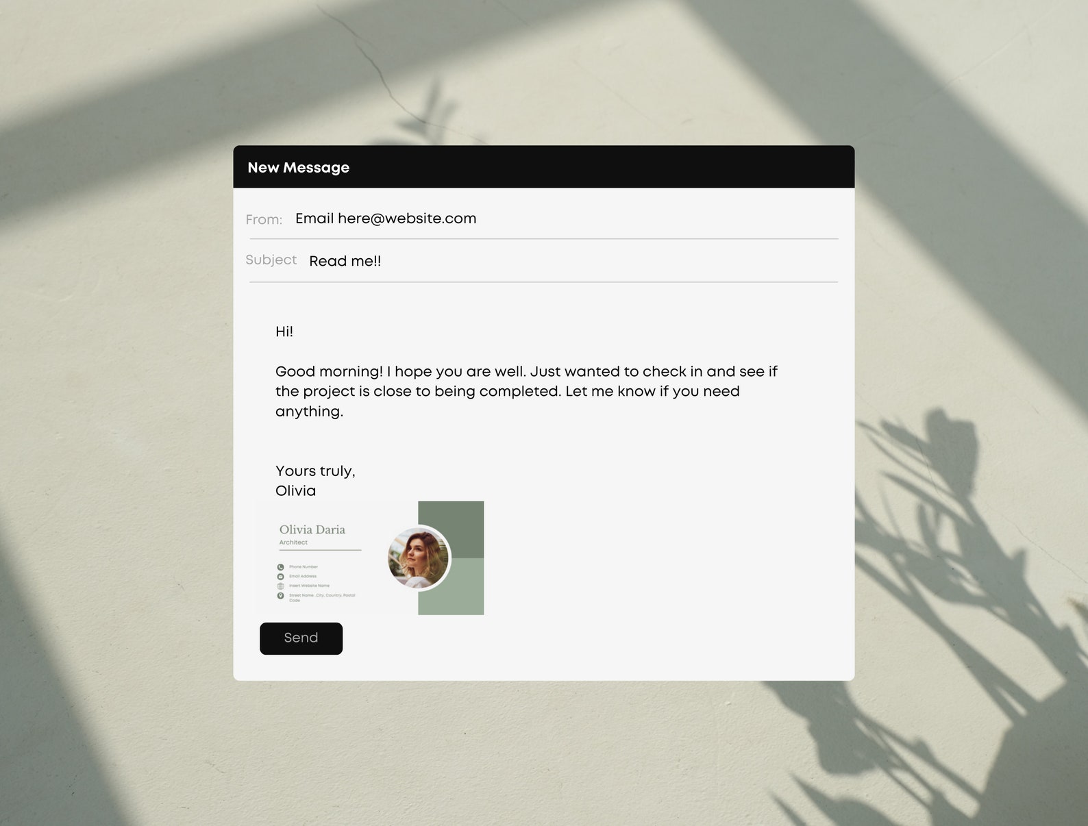 Sleek Email Signature Template | Professional & Customizable for Gmail ...