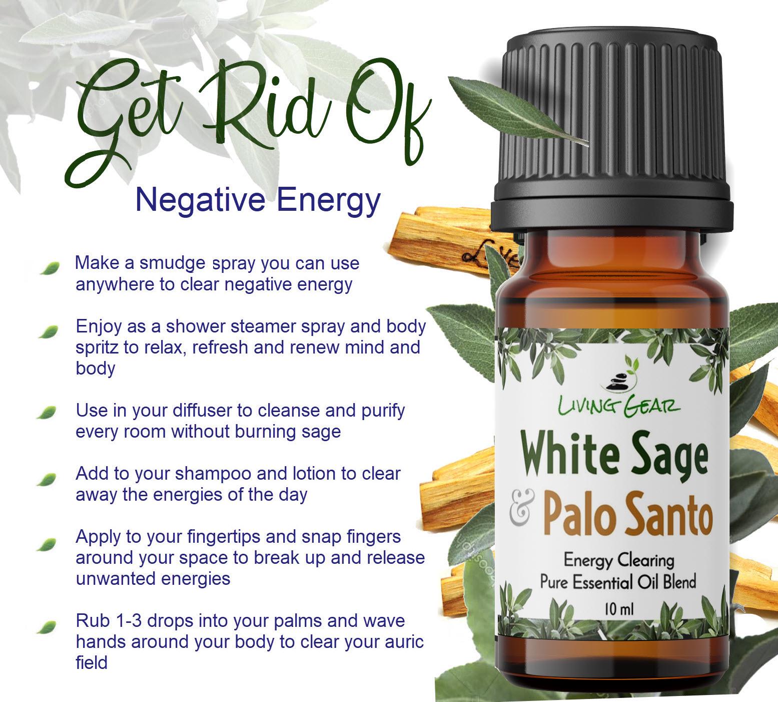 White Sage and Palo Santo Diffuser Essential Oil for Energy Clearing ...