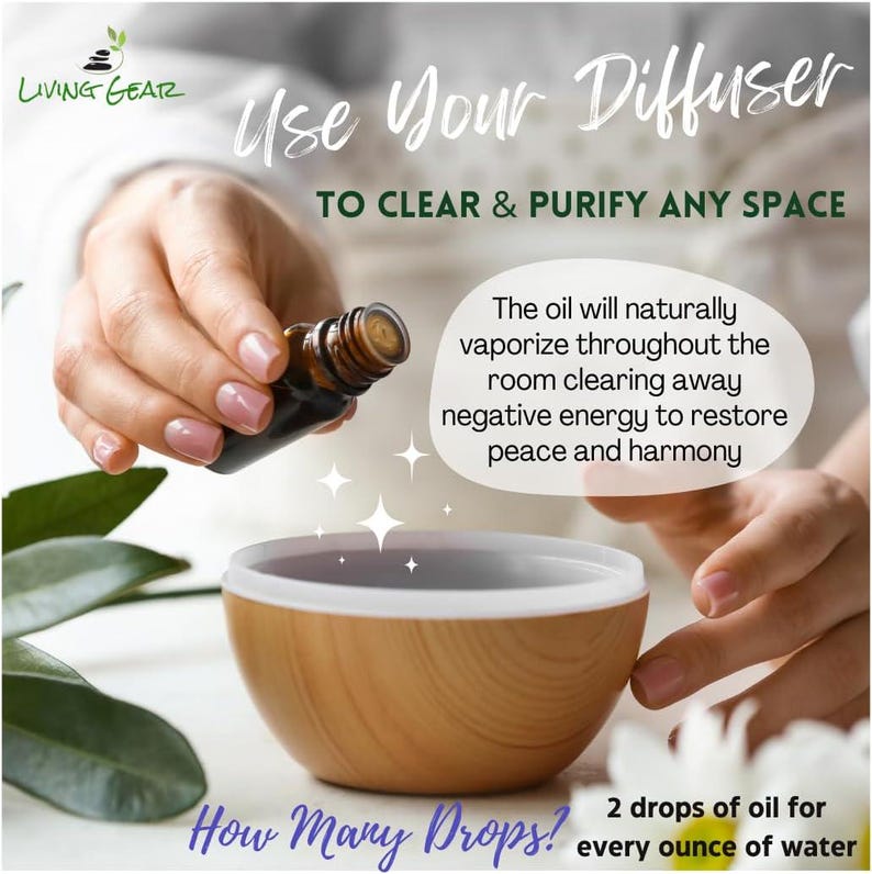 White Sage and Palo Santo Diffuser Essential Oil for Energy Clearing ...