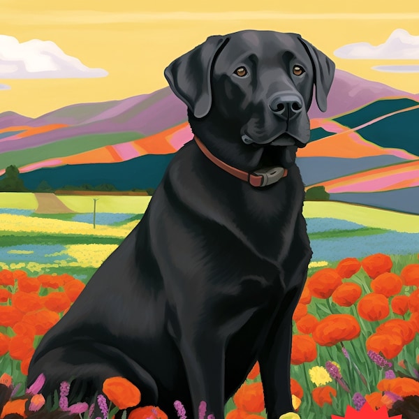 Black Lab Art - Etsy