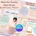Back to School Bundle, Meet the Teacher Spanish English Editable ...
