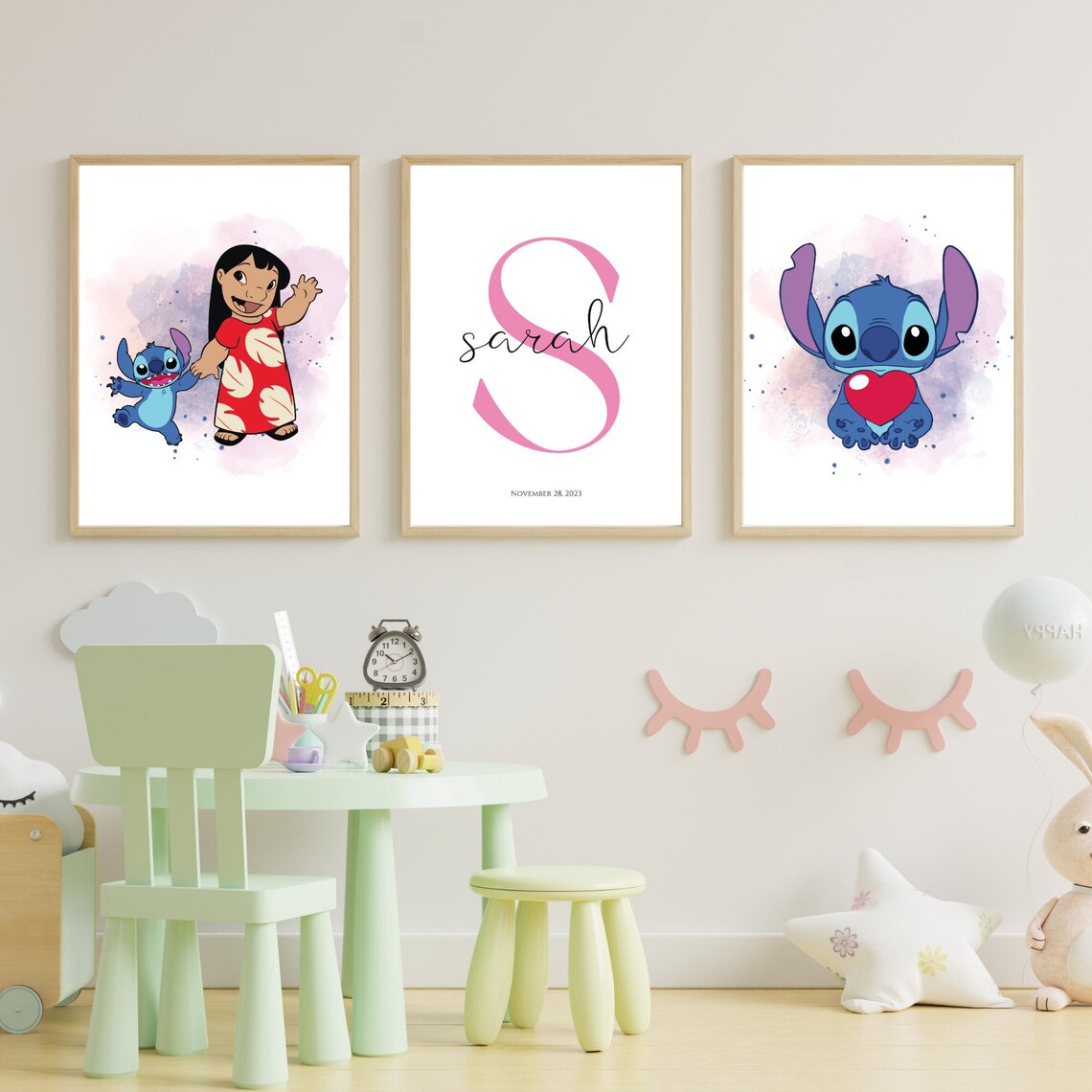 Personalized Lilo and Stitch Print Nursery Decor Stitch Wall Art Poster ...