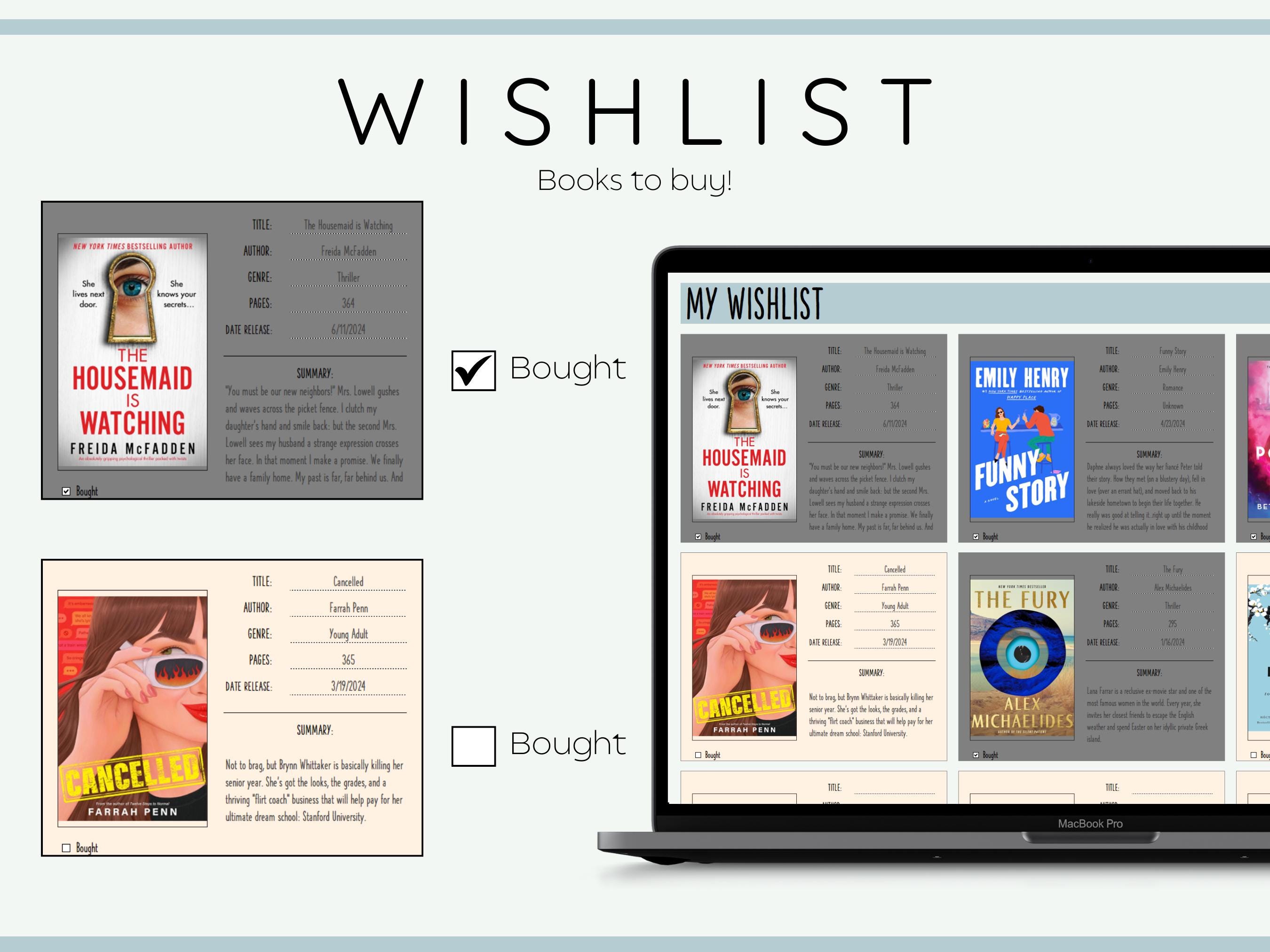 Book Tracker Reading Spreadsheet 2025 Digital Planner Template for Book ...