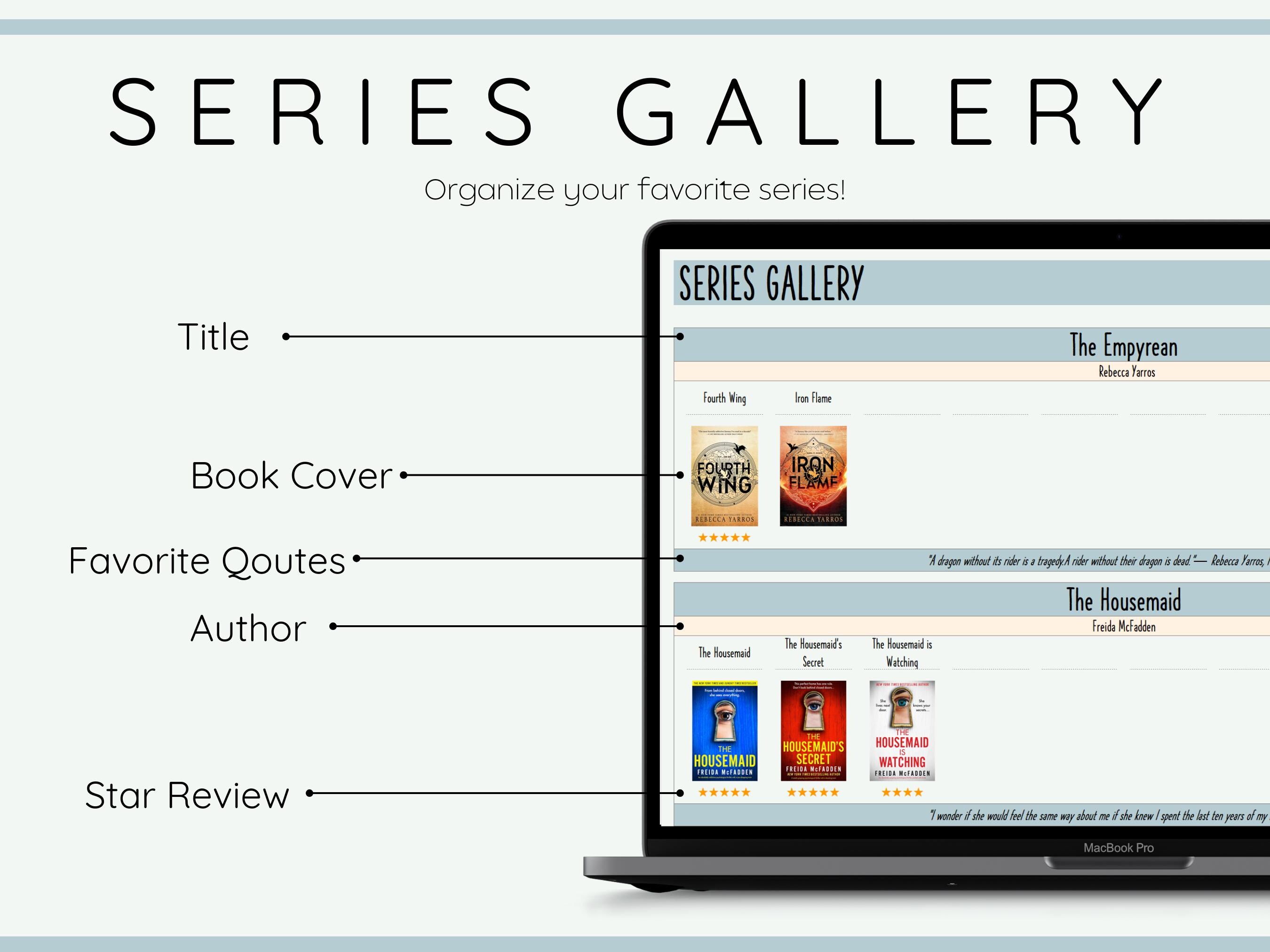 Book Tracker Reading Spreadsheet 2025 Digital Planner Template for Book ...