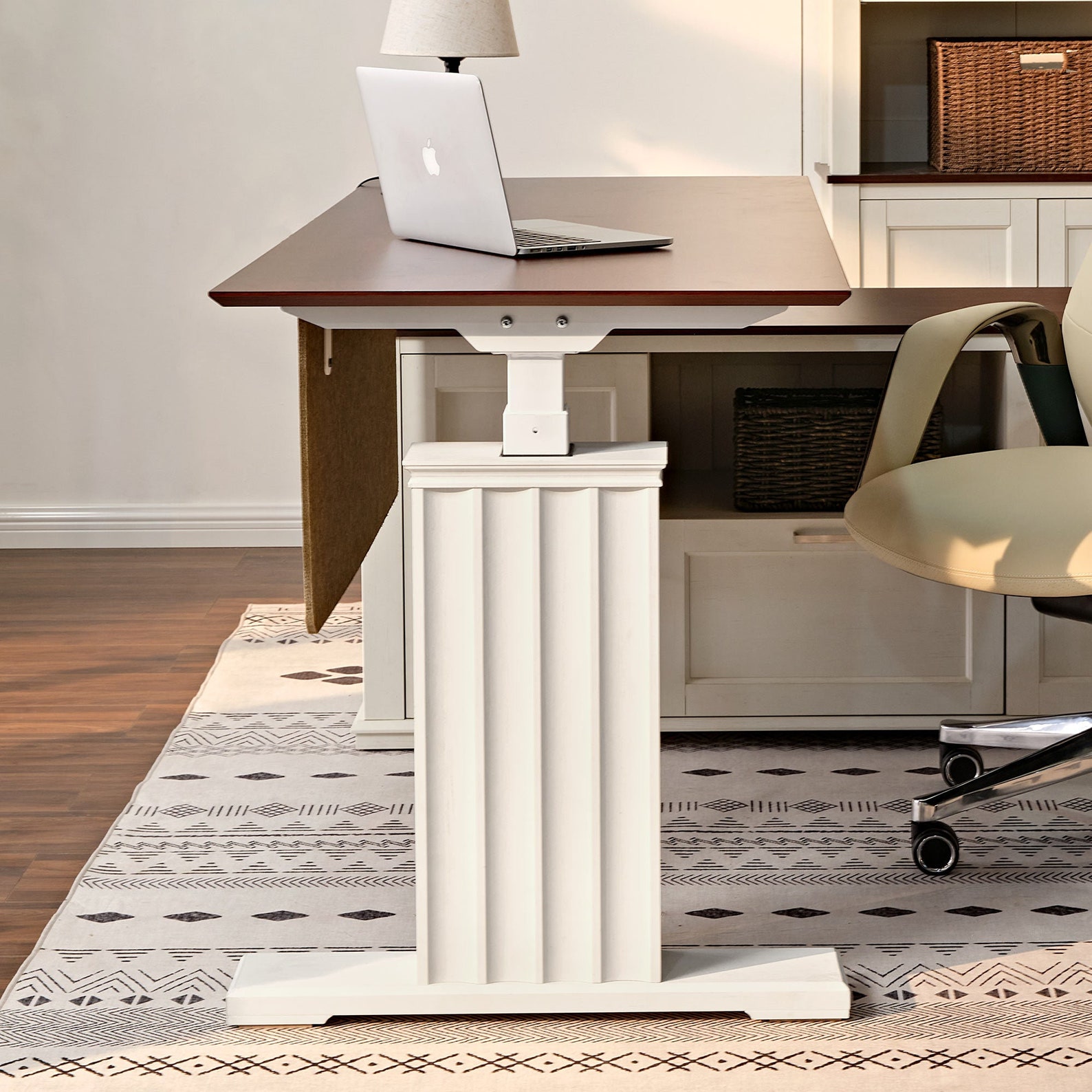 Executive Standing Desk Office Desk Adjustable Desk Large Desktop Desk ...