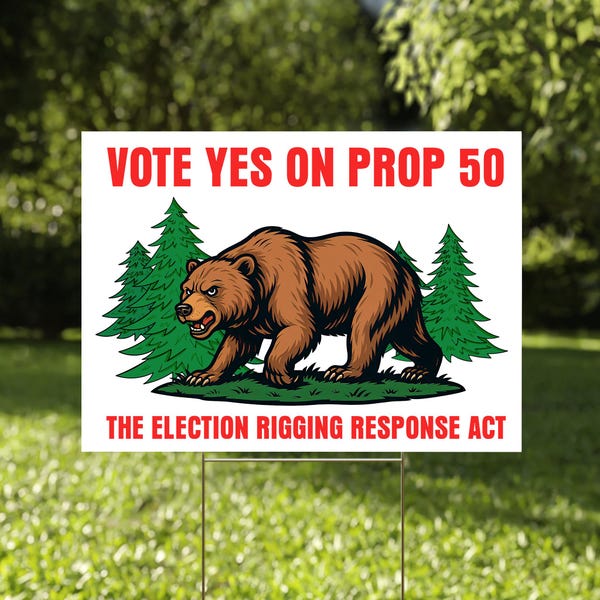 Yes on Prop 50 - Etsy