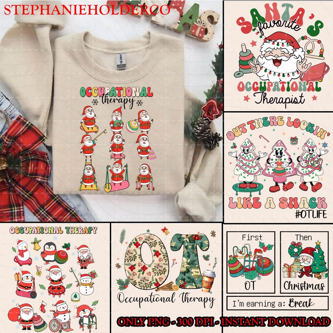 Occupational Therapy Christmas Bundle, Occupational Therapist Christmas ...