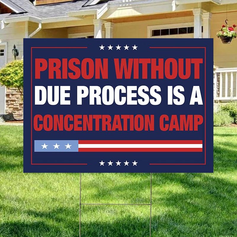 Due Process Protest Sign - Etsy