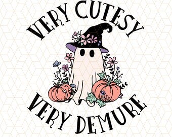 Not Too Spooky Very Demure PNG, Funny Gen Z Trendy PNG, Very Spooky ...