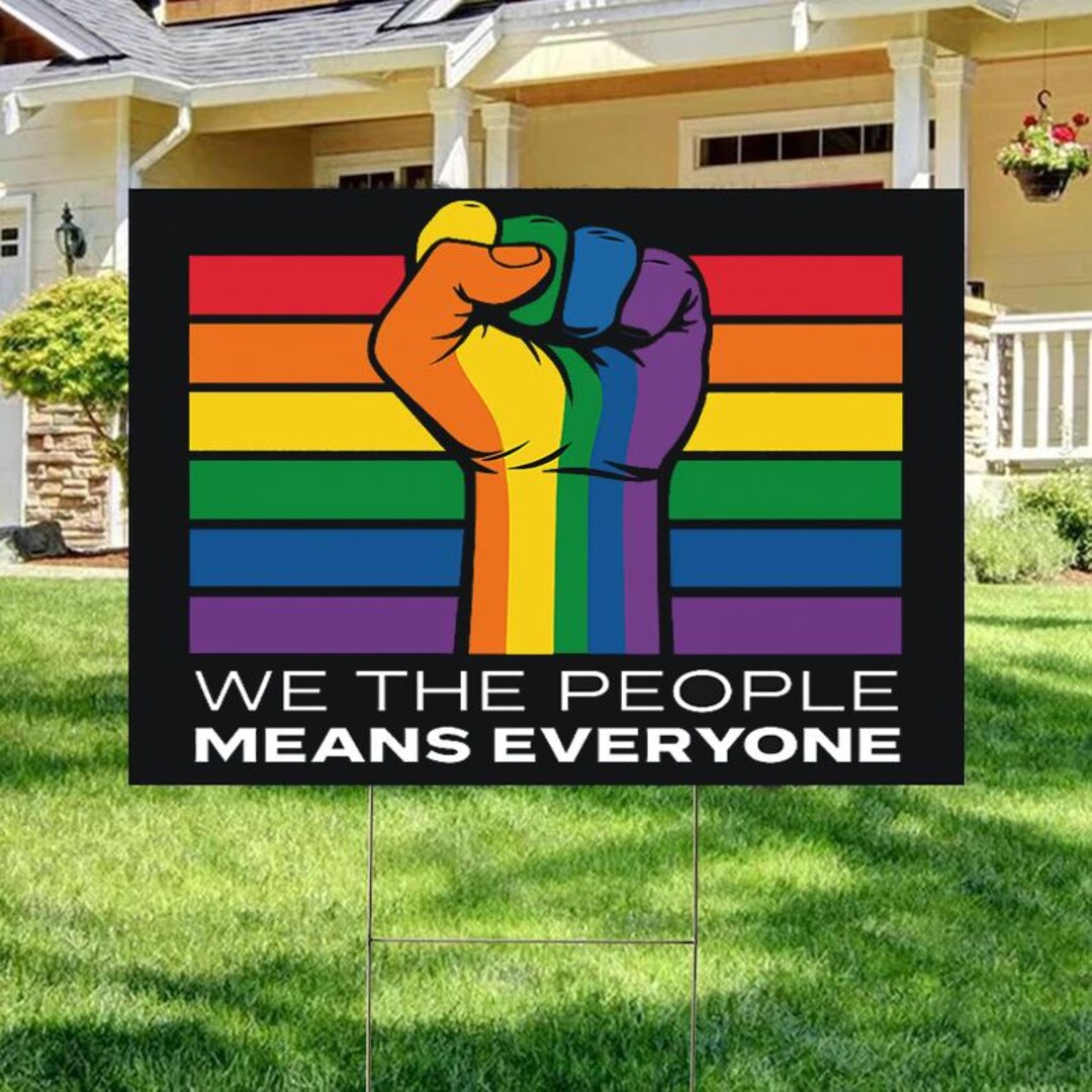 We the People Means Everyone Flag, American Peace Garden Flag, Love ...