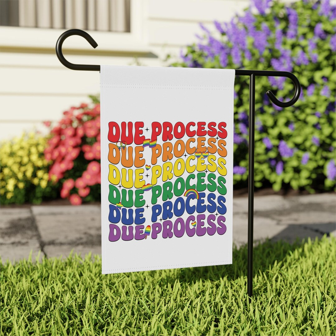 Due Process Flag, Anti Trump Flag, Fight Fascism, Activist Flag, End ...