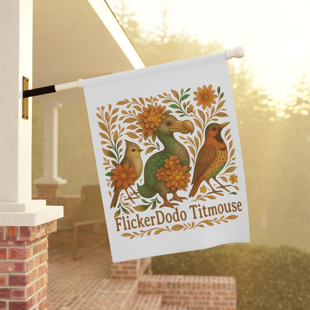 Anti Maga Bird Flag, Flicker Dodo Titmouse Subtle FDT Flag, F*ck Trump ...