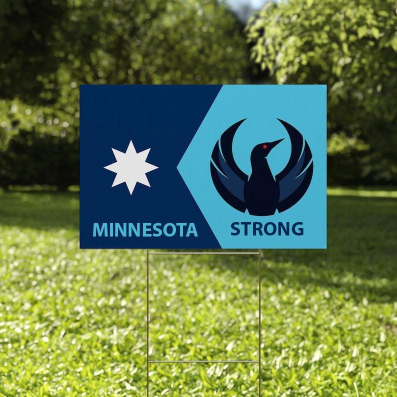 Minnesota Strong Sign, Resistance Sign, ICE Out of Minnesota Sign ...