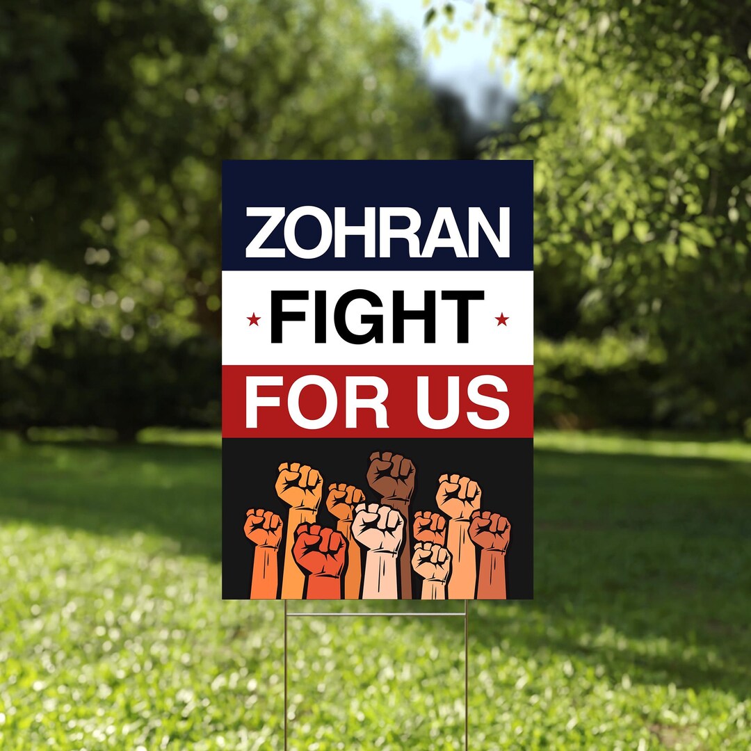 Mayor Mamdani 2025 Yard Sign, Zohran for NYC Sign, Nyc’s First Muslim ...