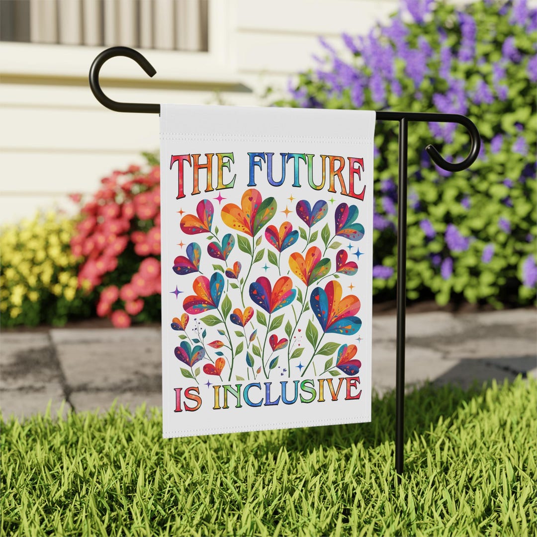 The Future is Inclusive Flag, Happy Rainbow House Banner, Nonbinary ...