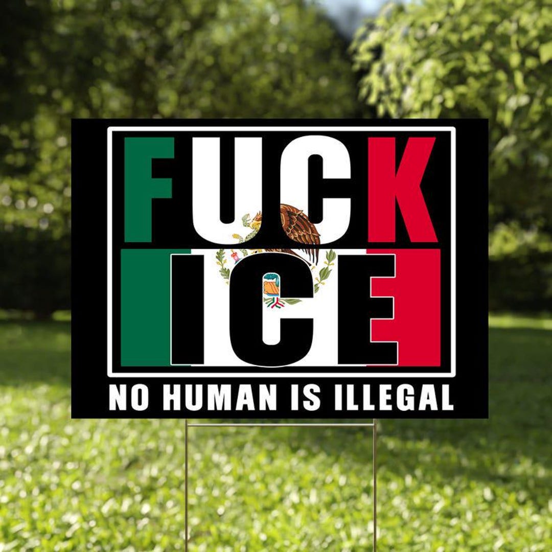 Abolish Ice Sign, Ice Out of LA Protest Sign, Defund Ice Sign, Human ...