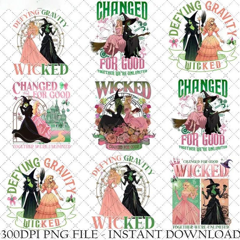 Wicked Movie Clipart - Etsy