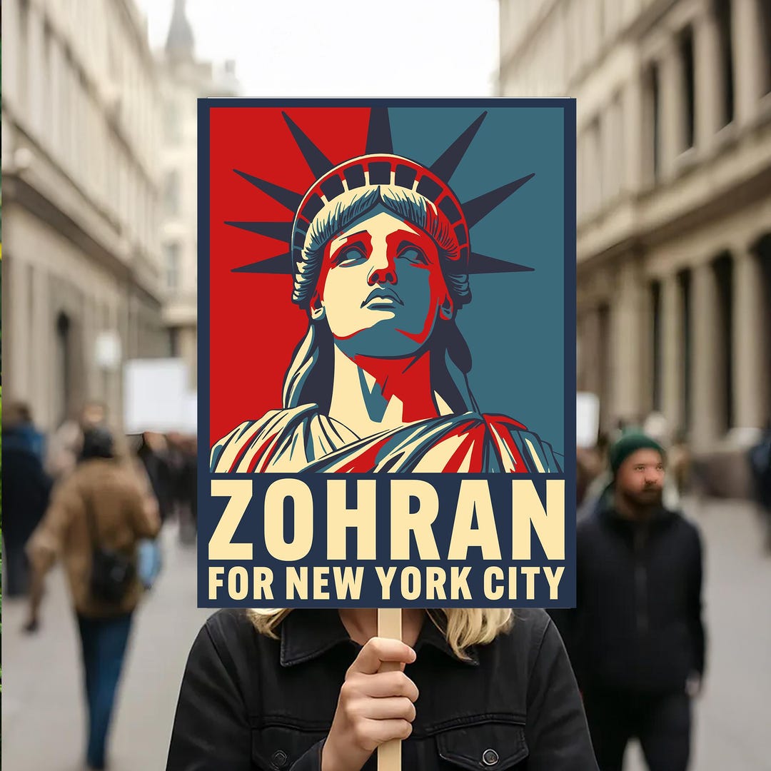 Mayor Mamdani Zohran Sign, Zohran for New York City Sign, Zohran ...
