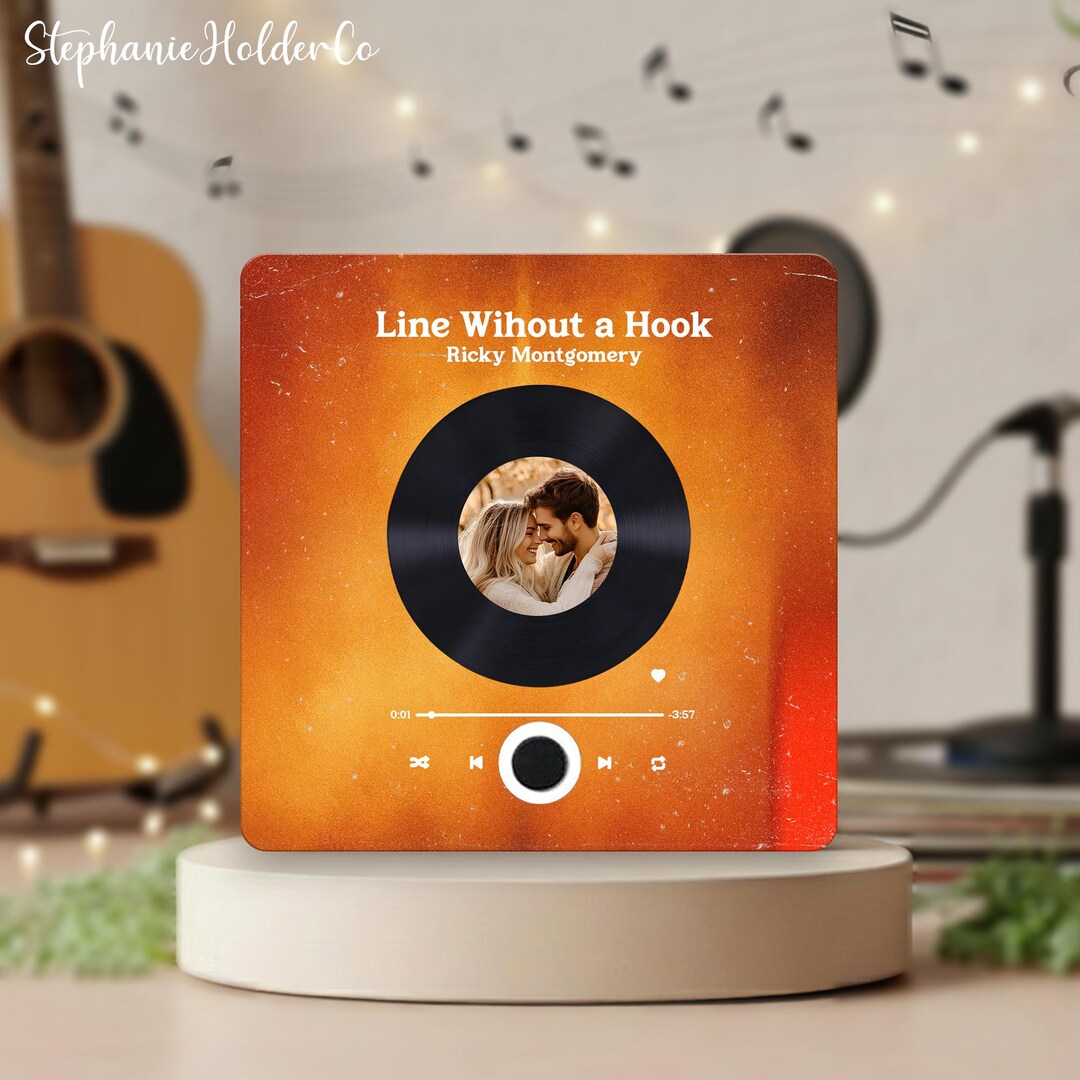 Personalized Music Player Fridge Magnet With Photo, Custom Couple ...