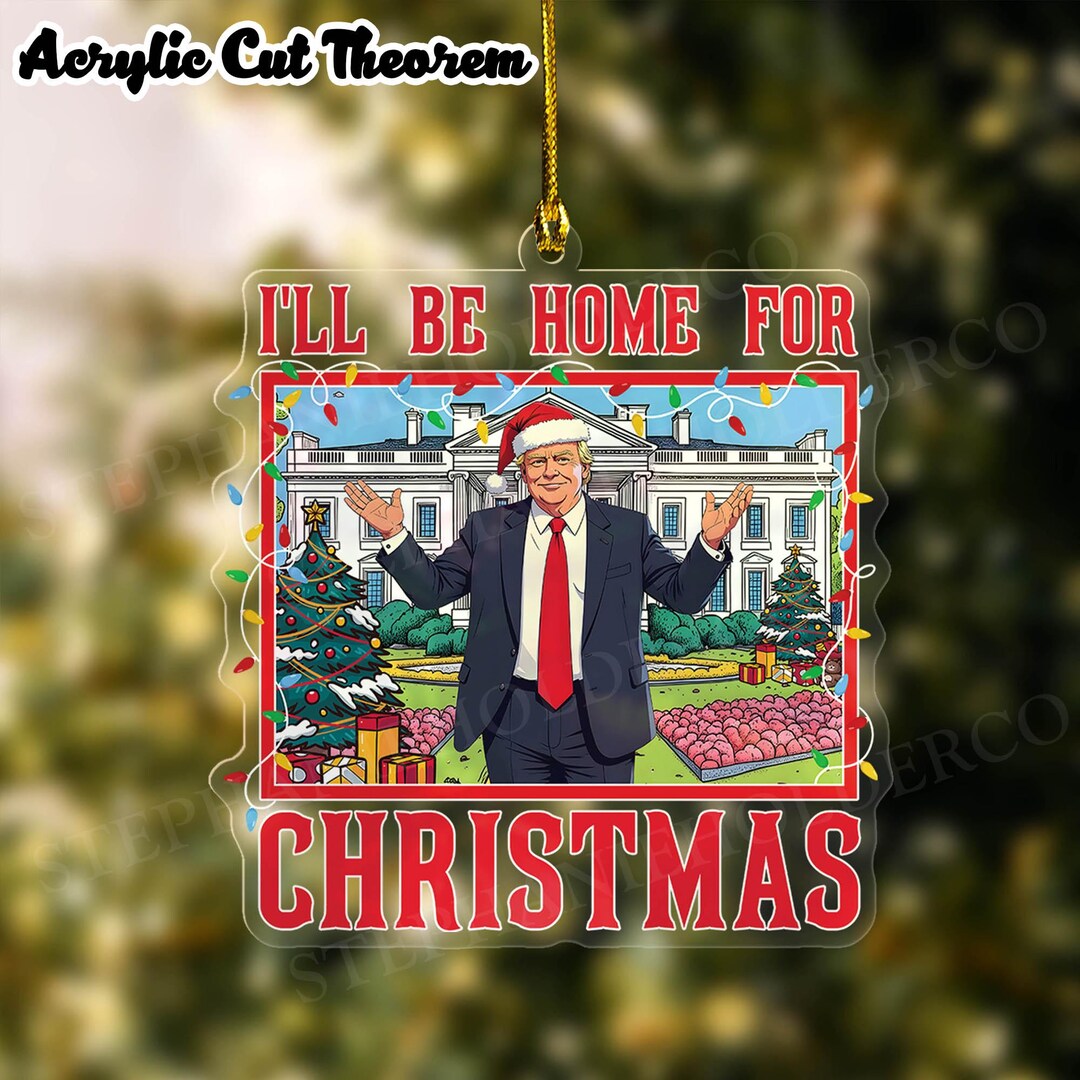 Trump Christmas Ornament, Trump Lover Gift, Political Holiday Ornament ...