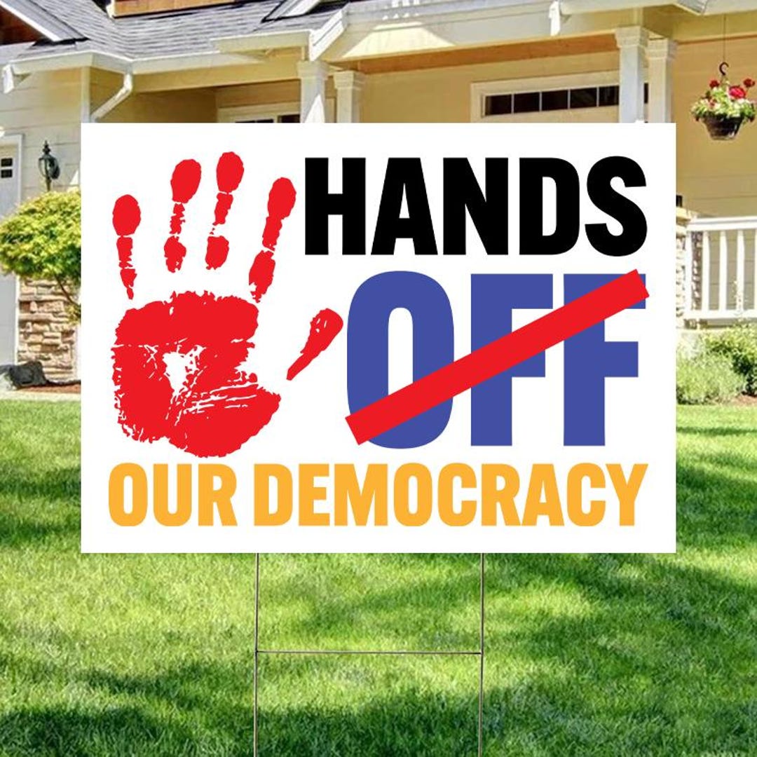 PROTEST Sign for Hands off National Day of Action Printable | Hands off ...