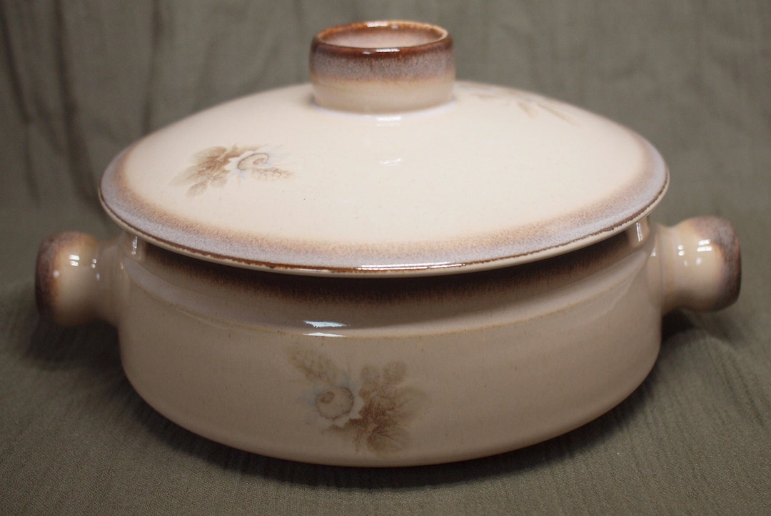Denby Oven Dish With Lid diameter 20 Cm English Ovenproof Earthenware ...