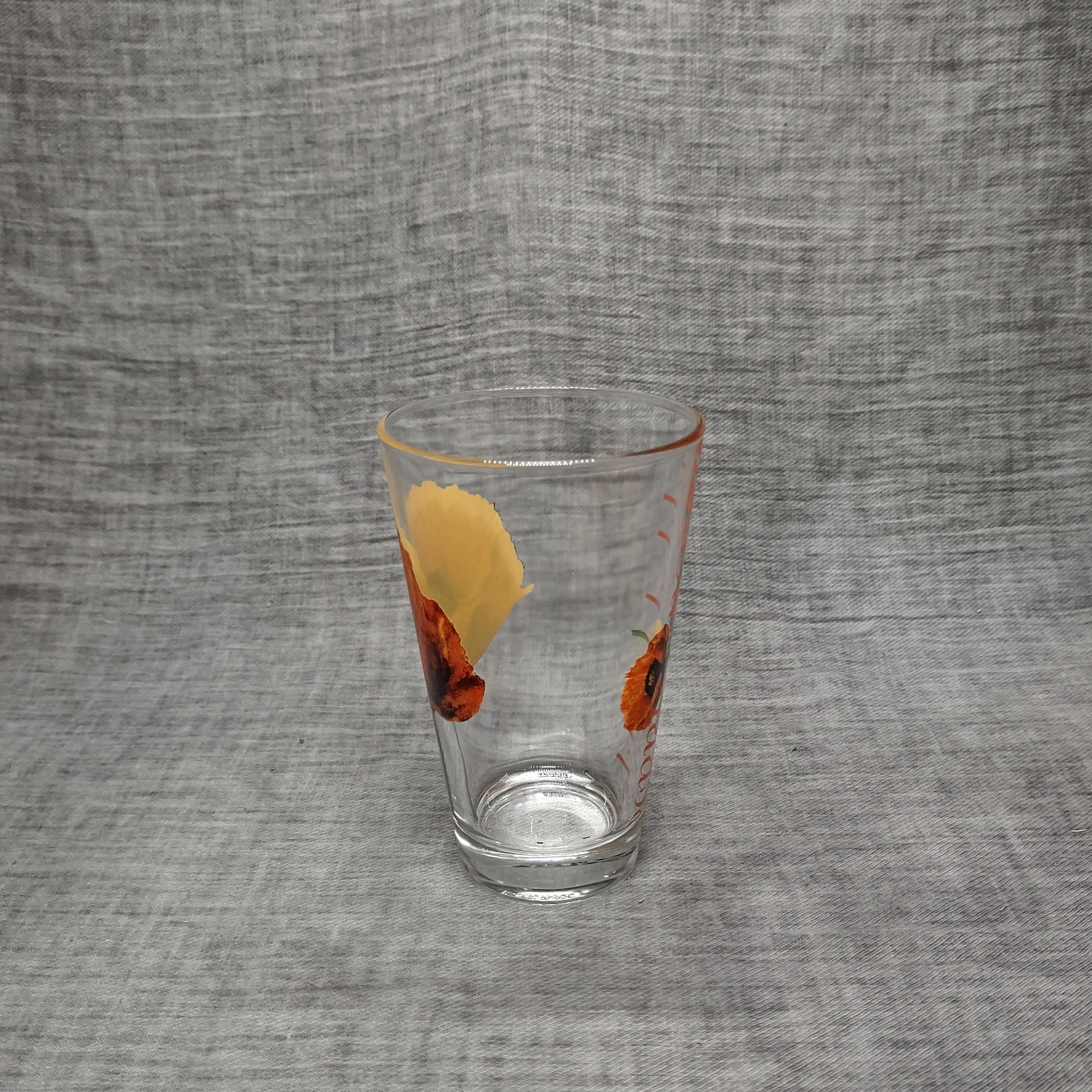 Cerve Several Long Drink Glasses diameter 8 Height 12.5 Cm With 'poppy ...