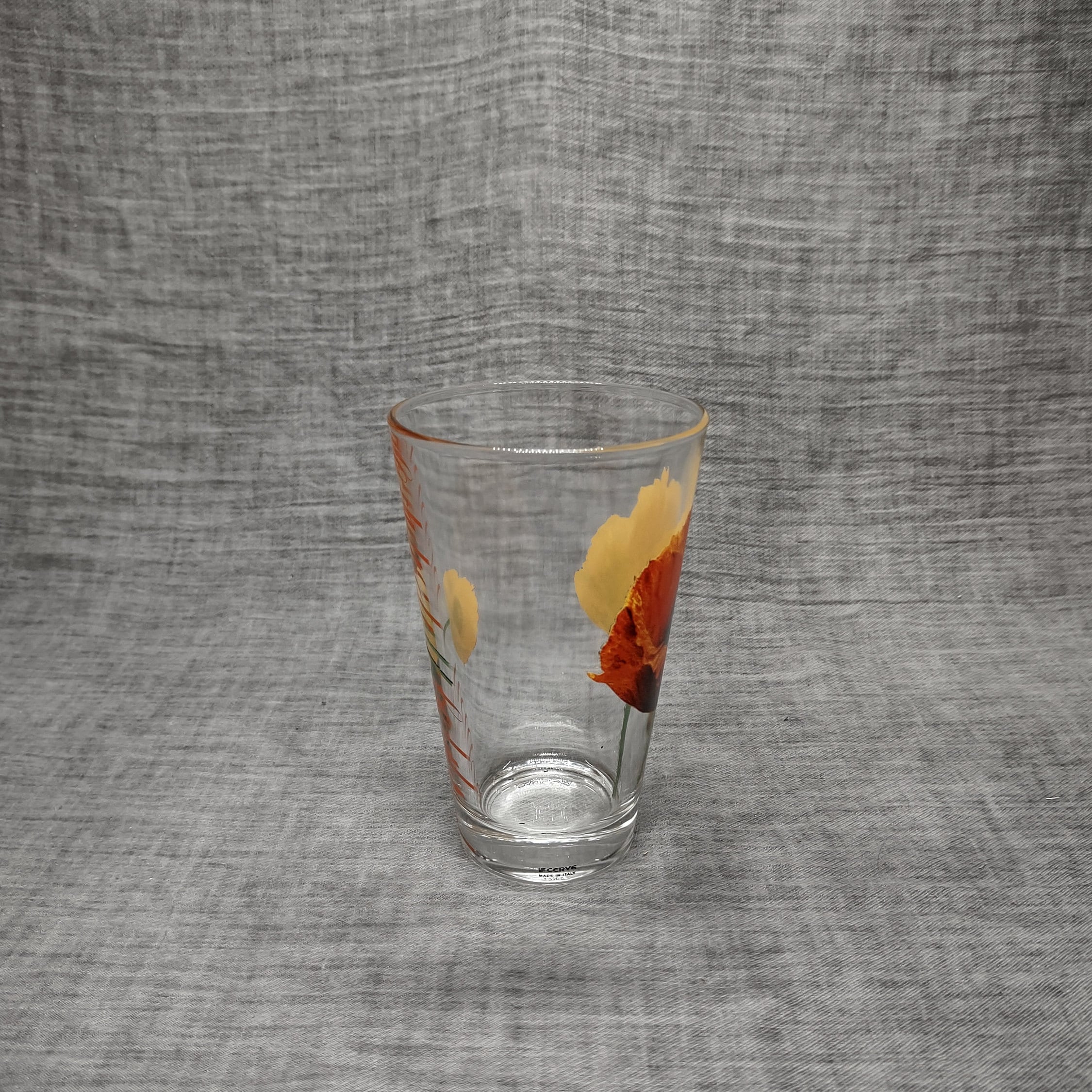 Cerve Several Long Drink Glasses diameter 8 Height 12.5 Cm With 'poppy ...