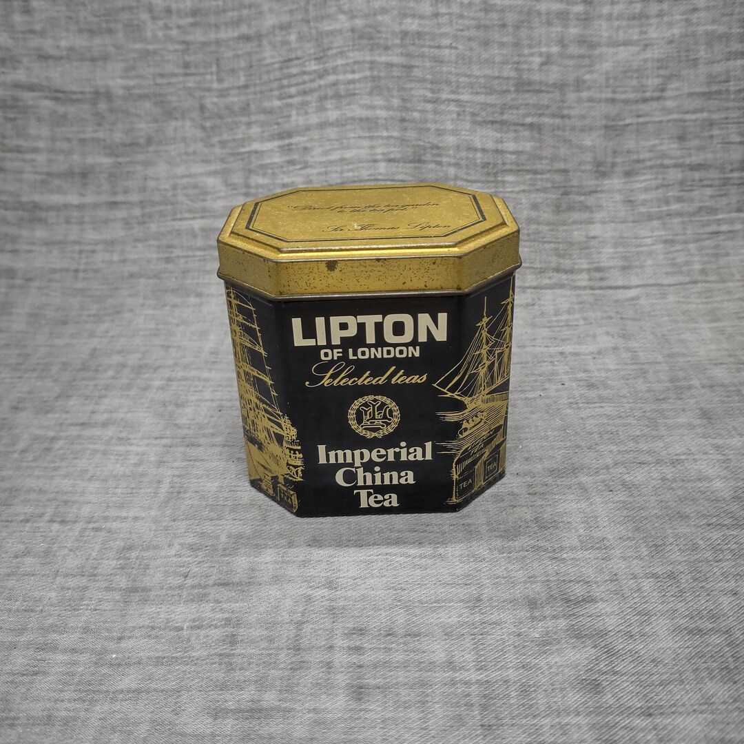 Lipton of London 8-sided Metal Packaging Box With Lid for 'imperial ...