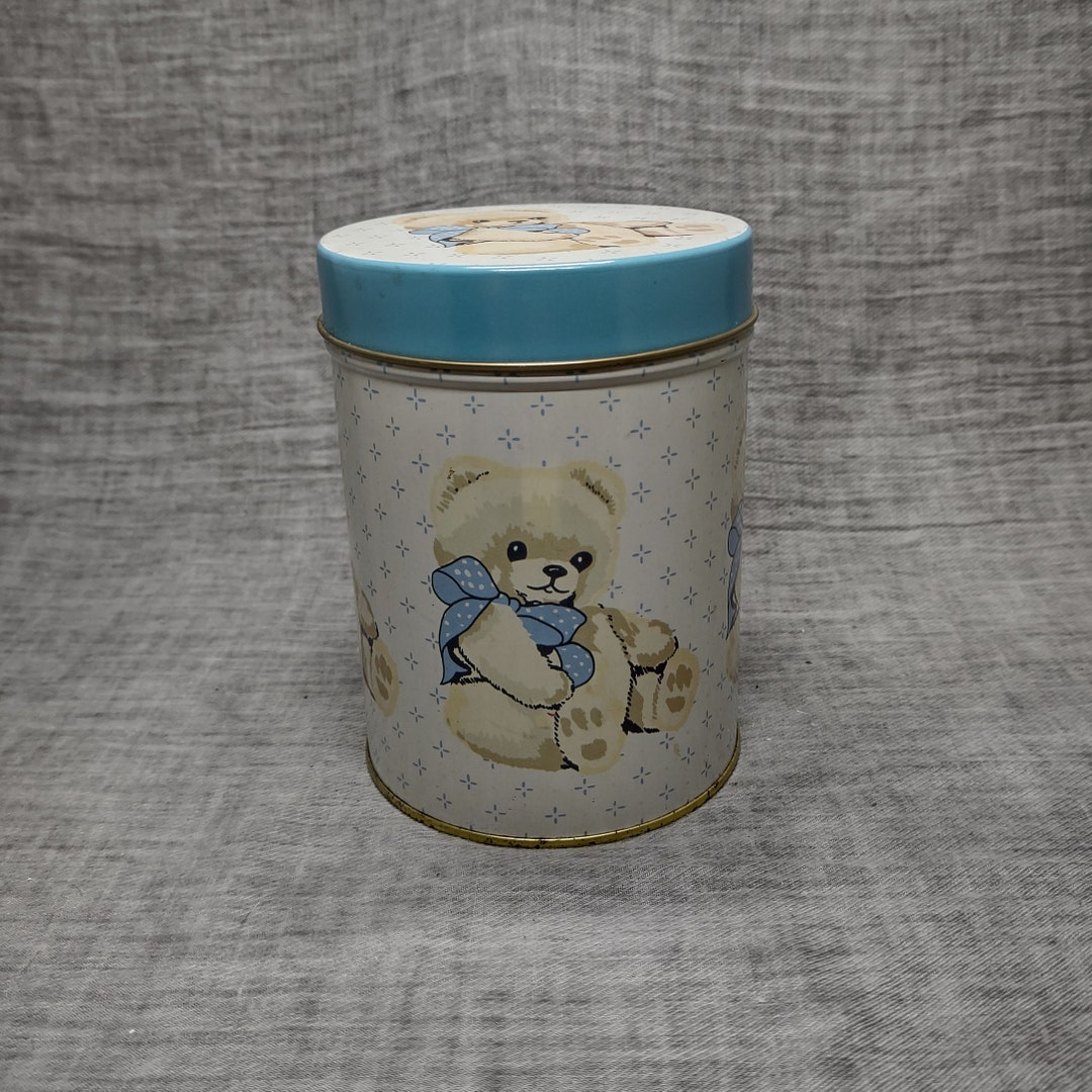 Made in Holland Round Metal Packaging Box With Lid 'romantic Bears ...