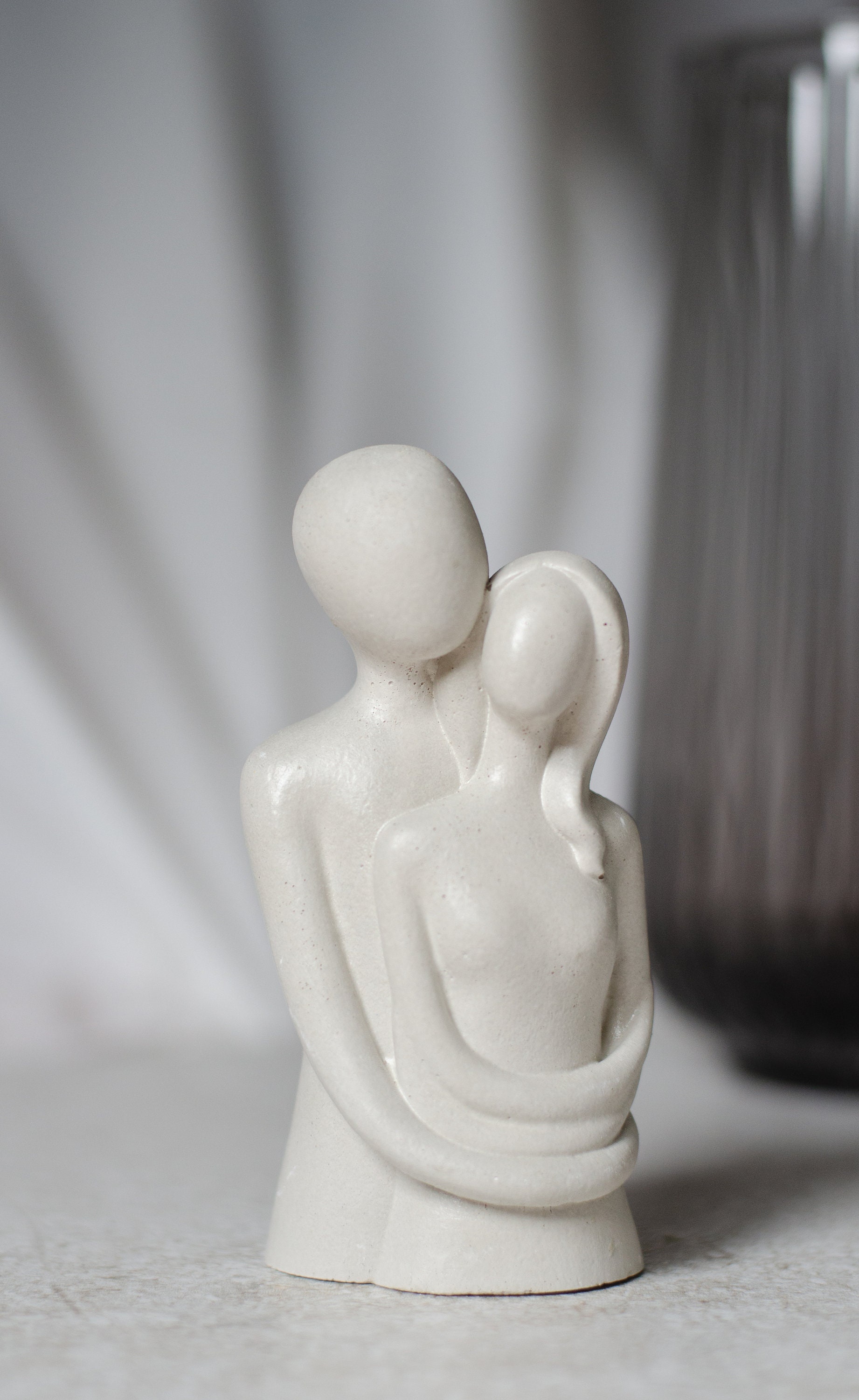 Embracing Couple Cement Figure - Etsy