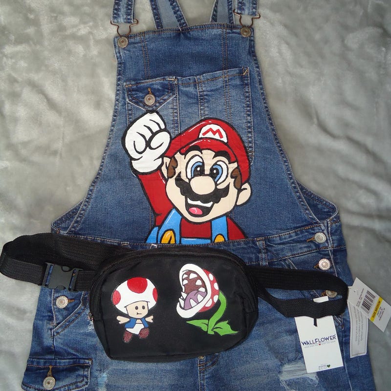 Mario Overalls - Etsy