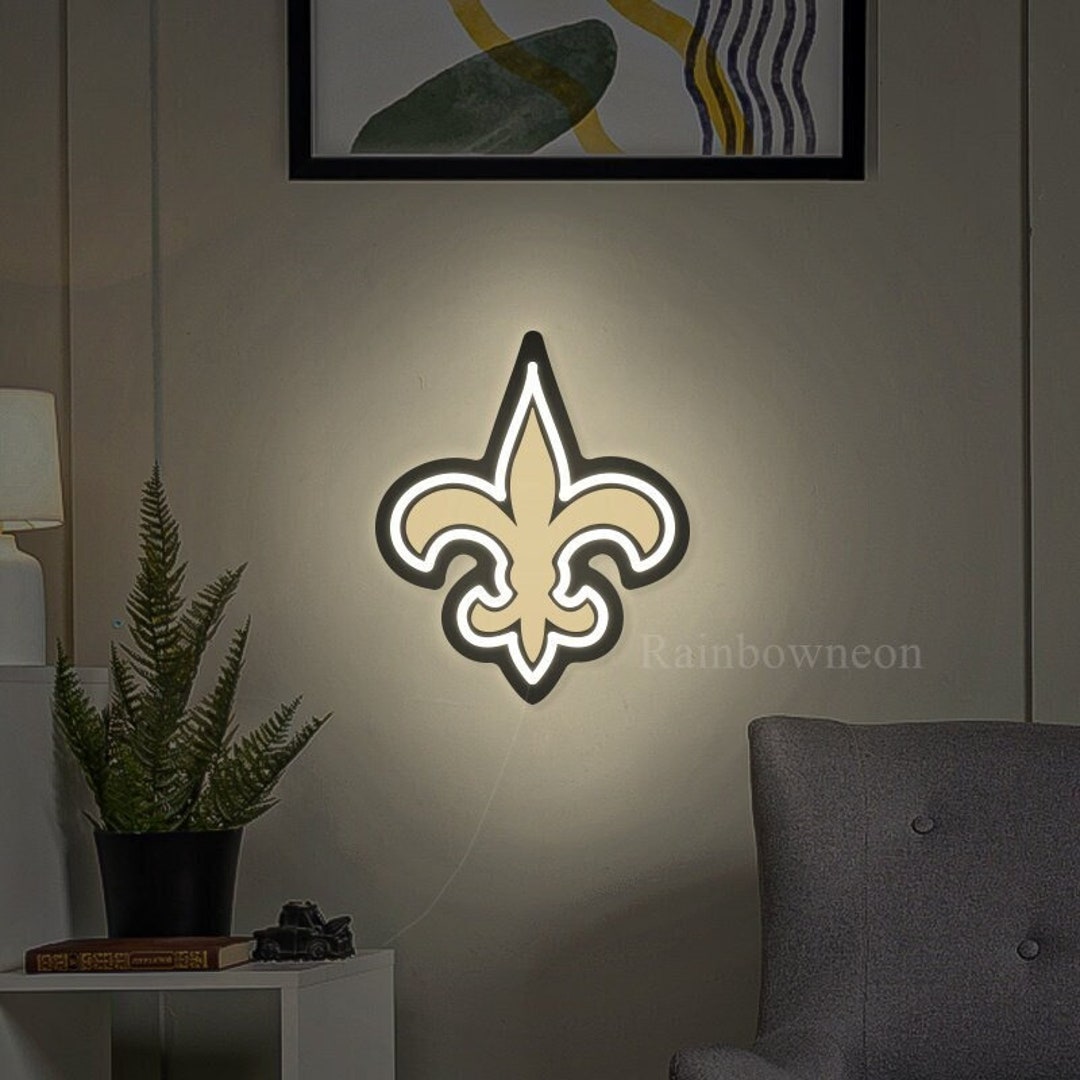 Saints Fleur Neon Sign Saints Football Neon New Orleans - Etsy