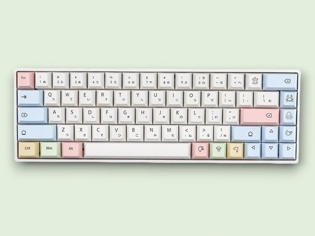 Chalk Pastel Cute Keycaps. Custom Keycaps for Your Mechanical - Etsy UK