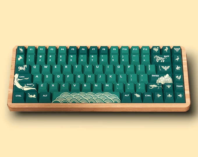 Green Custom Keycaps Artisan Keycaps for Mechanical Keyboard Cherry ...