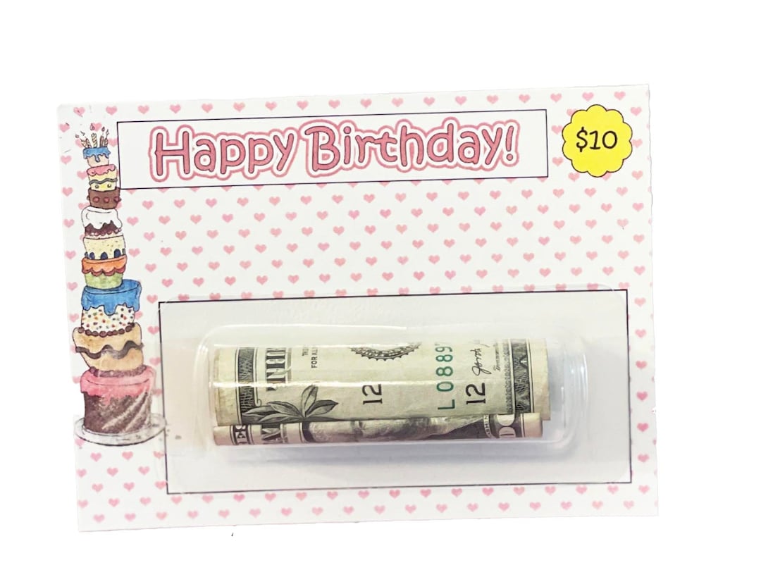 Birthday Money Card Holder Birthday Card Happy Birthday Card Happy Gift ...