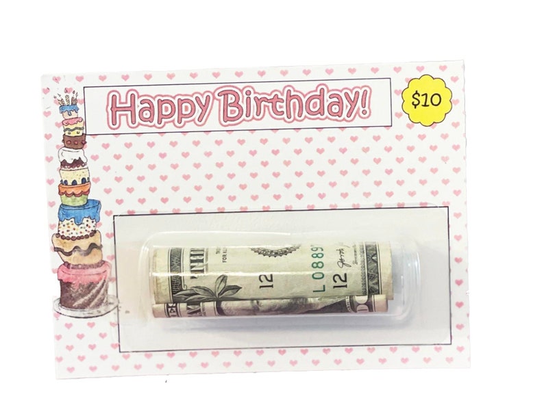 Birthday Money Card Holder Birthday Card Happy Birthday Card Happy Gift ...