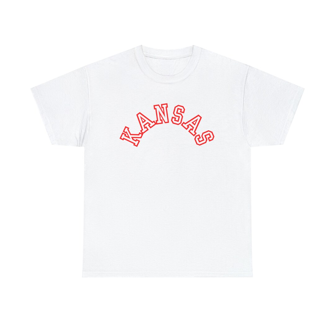 KANSAS USA University College T-shirt Heavy Cotton Tee - Etsy