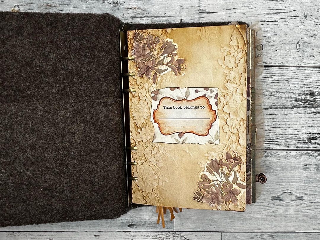 Bridal Themed Wedding Junk Journal, Functional Junk Journal, Christmas ...