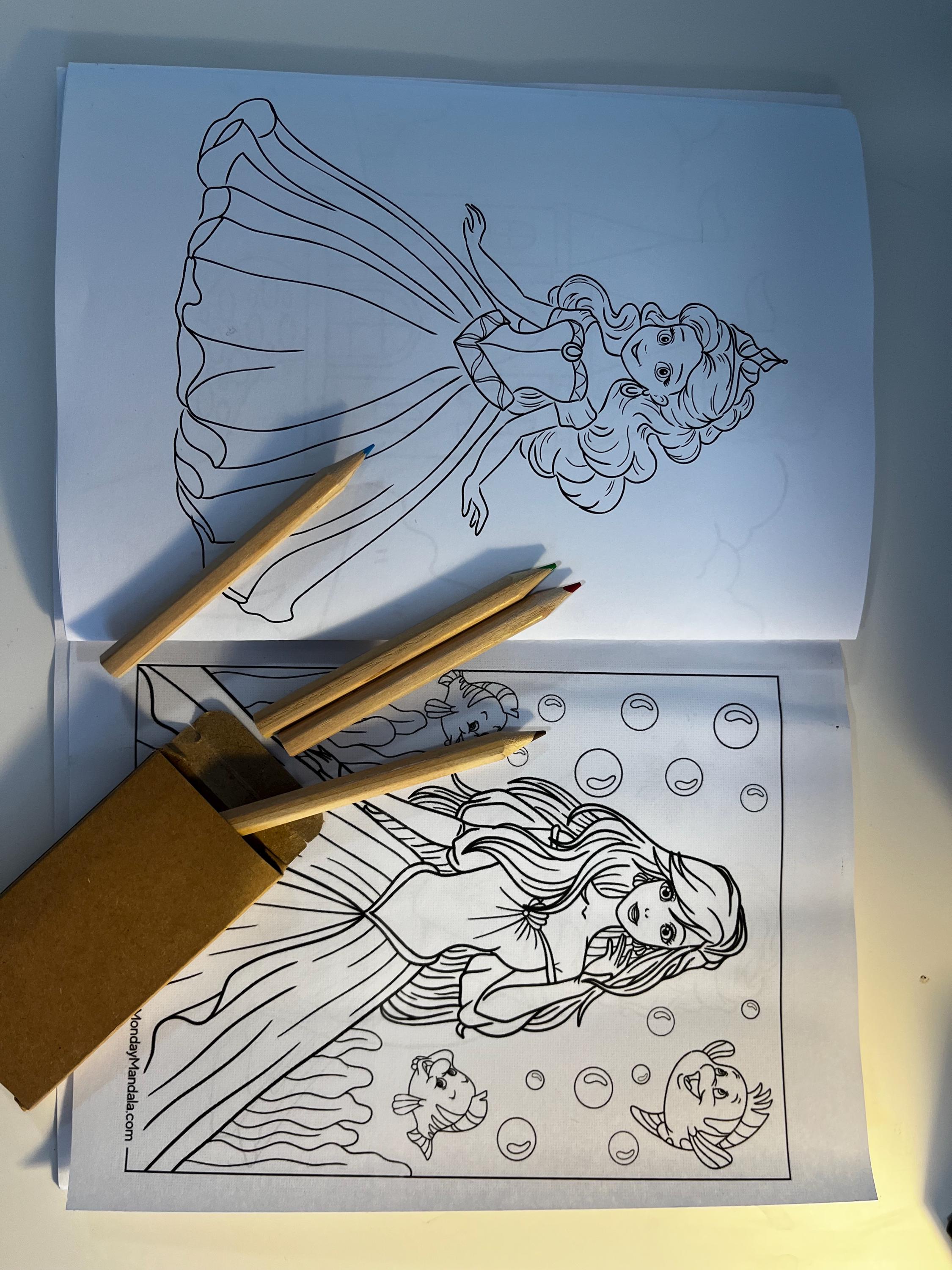 Personalised Princess Colouring Book Printable | Editable Canva Design ...