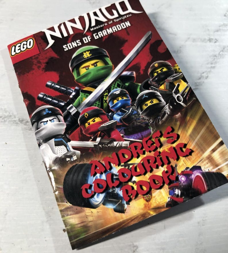 Personalised Ninjago Colouring Book | Editable Canva A4 Design | Custom ...