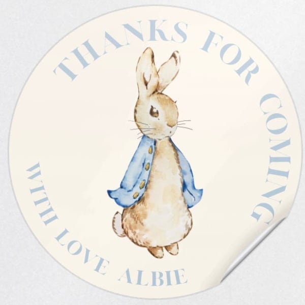 Peter Rabbit Thank You Tags - Etsy