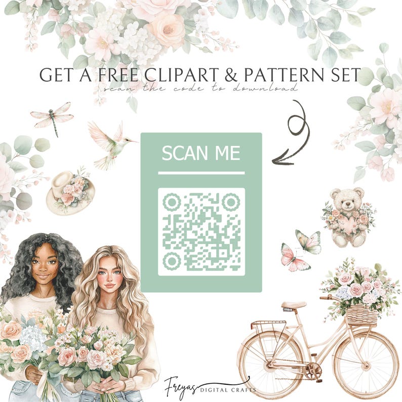 Watercolor Grandmilennial Lavender Romantic Floral Seamless Patterns ...