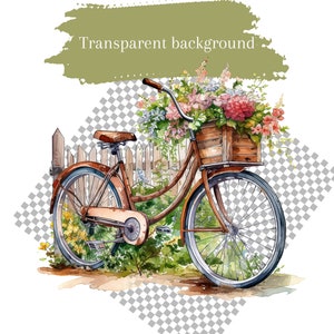 Summer Garden Clipart-watercolor Garden-summer-spring-seasonal Clipart ...