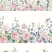 Floral Borders Clipart Set-watercolor Spring Floral Clipart-premade ...
