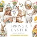 Watercolor Spring Easter Clipart-floral Clipart-easter Graphics-easter ...